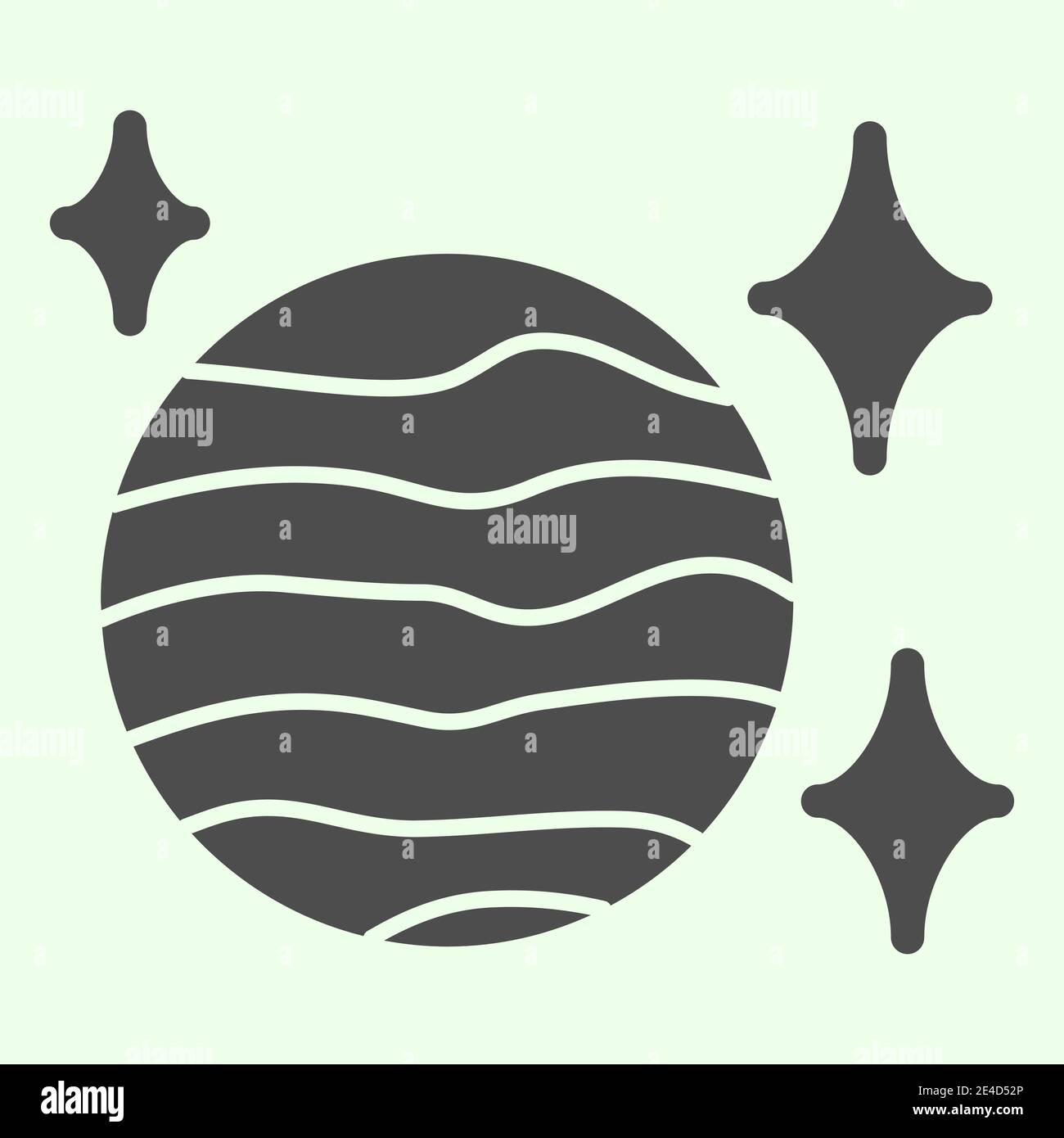 Symbol „Planet Sphere Solid“. Abstrakt Himmelsplanet Raum Thema mit ...