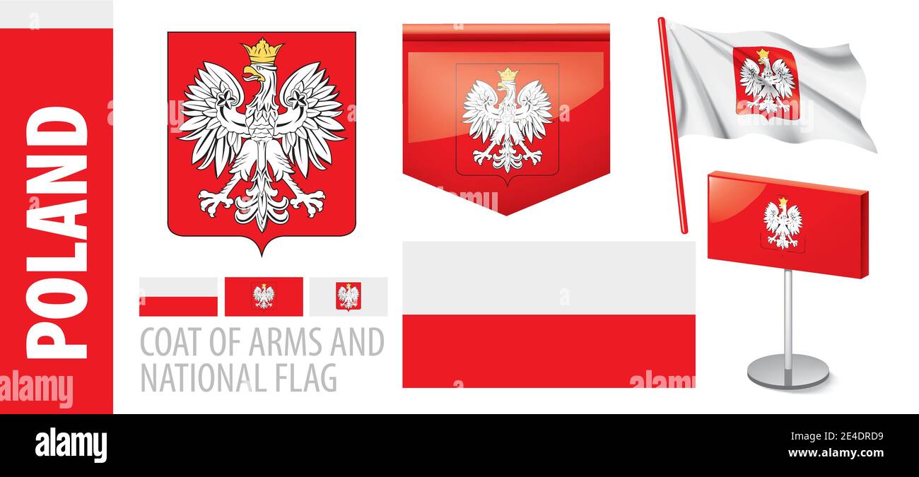 Nationalwappen von polen Stock-Vektorgrafiken kaufen - Alamy