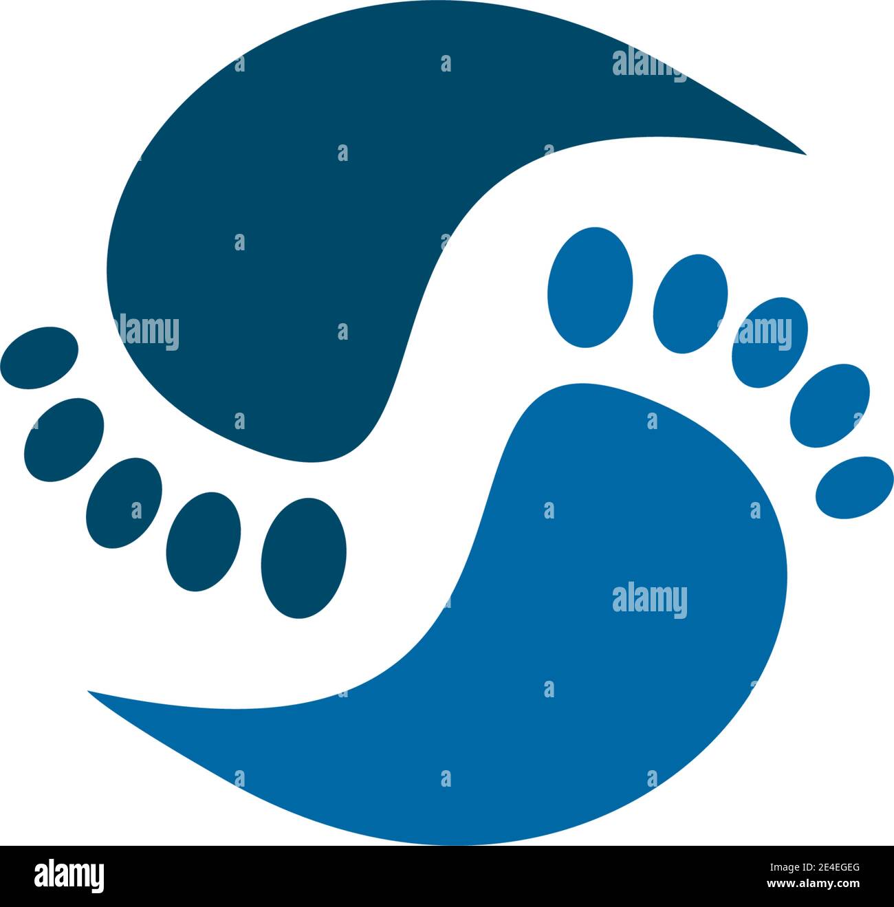 Palm Fuß Symbol Logo Design Inspiration Vektor Vorlage Stock ...