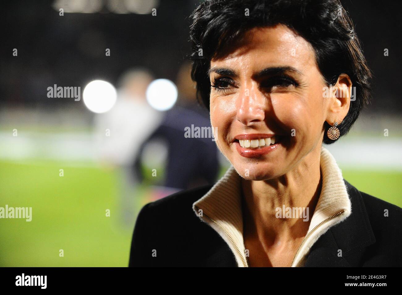 Europaabgeordnete Rachida Dati nimmt am 21. Oktober 2009 am UEFA ...