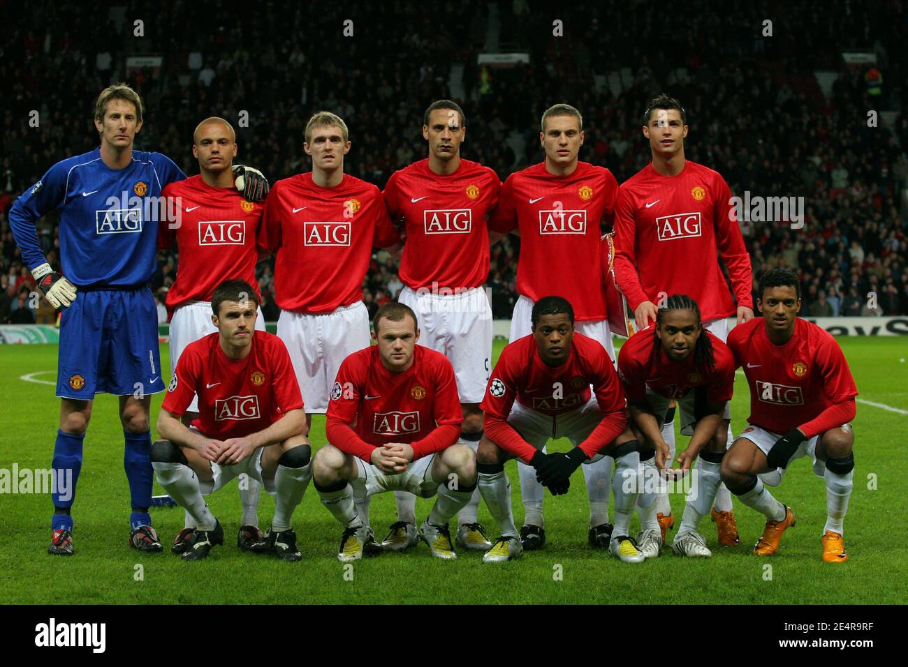 Manchester United Team Group Stockfotos und -bilder Kaufen - Alamy