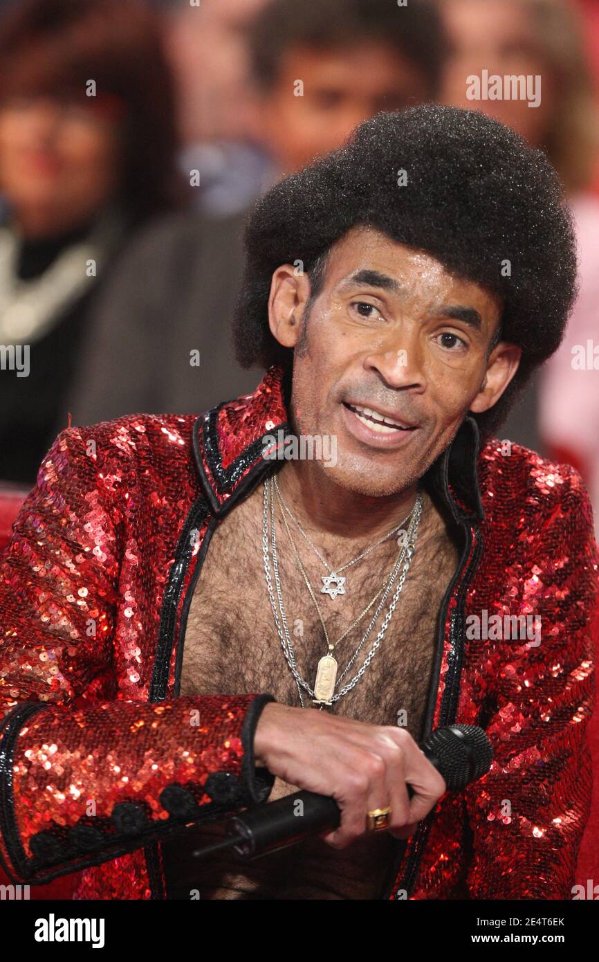 Bobby Farrell von Boney M bei der Aufnahme von Vivement Dimanche am 27 ...