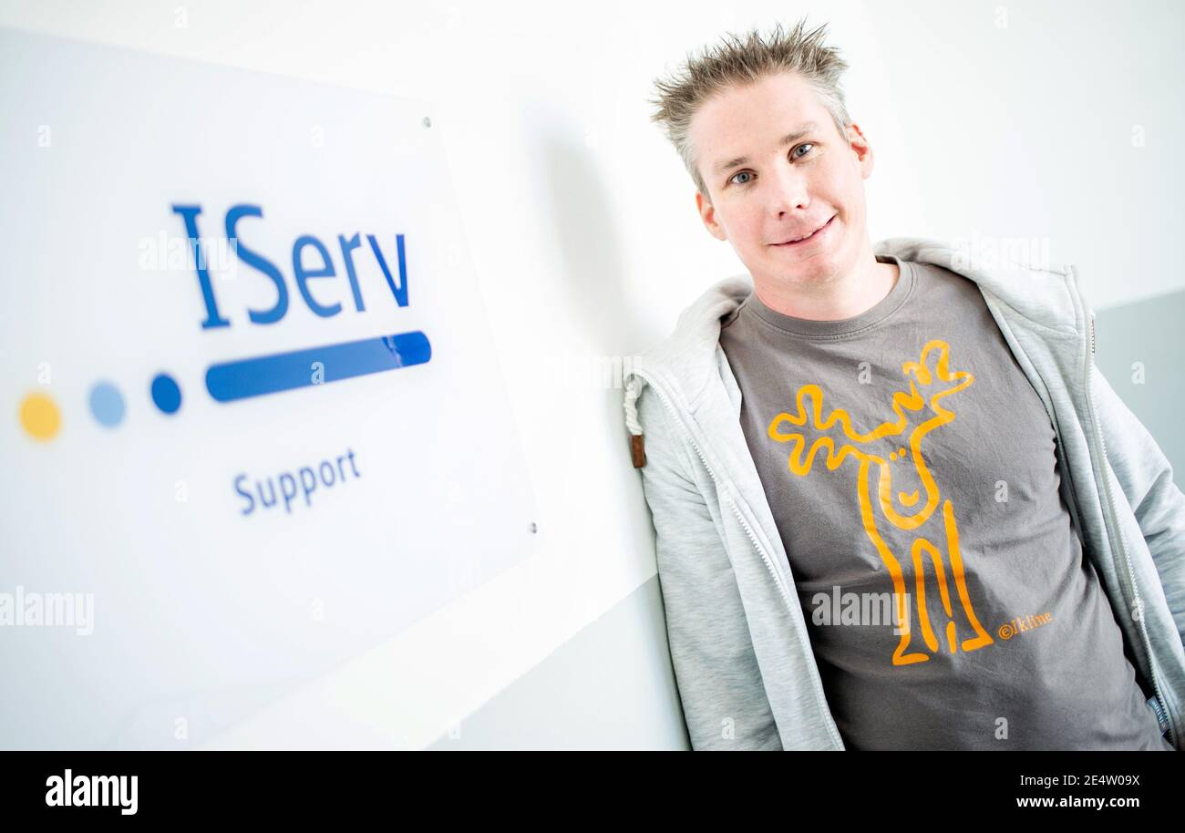 Braunschweig, Deutschland. Januar 2021. Jörg Ludwig, Gründer und Geschäftsführer der Iserv GmbH ...