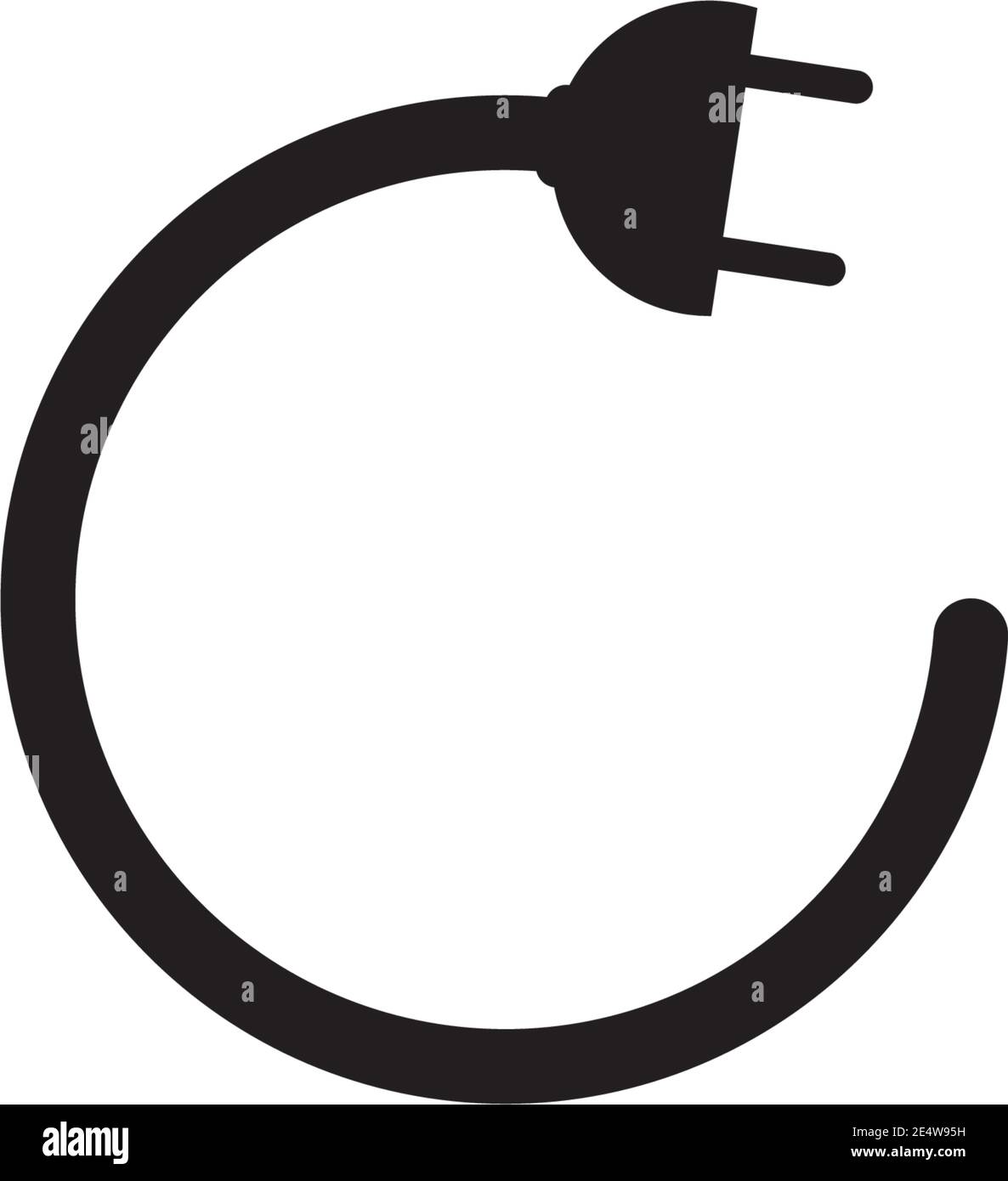 Elektrische Kabel Stecker in Logo Design Inspiration Vektor Vorlage ...