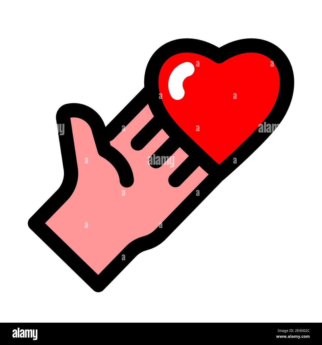 Gebende hand Stock-Vektorgrafiken kaufen - Alamy