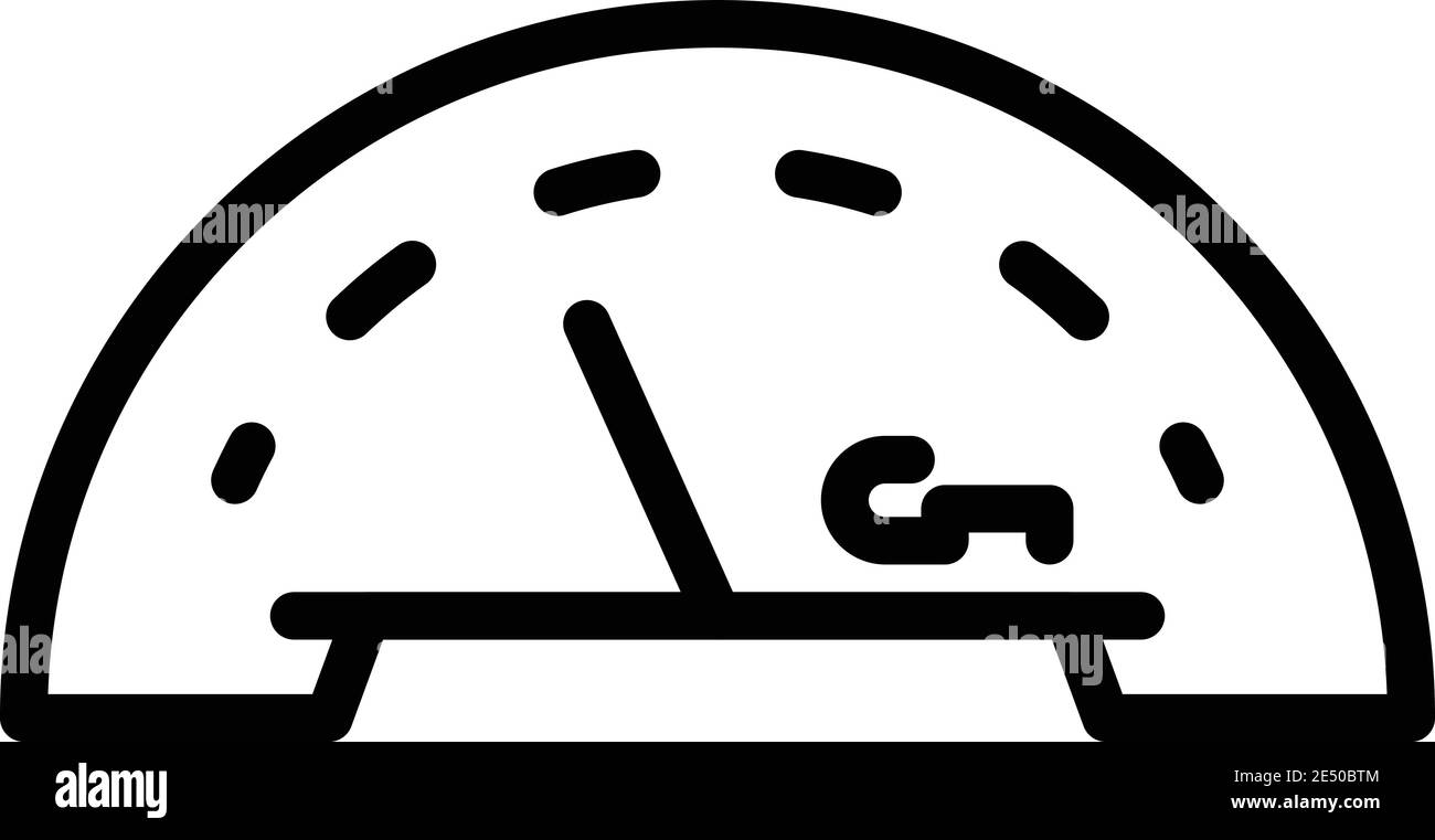Retro-Armaturenbrett-Symbol. Outline Retro Auto Dashboard Vektor-Symbol ...