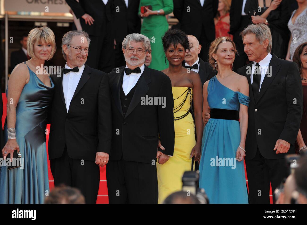 Steven Spielberg, George Lucas, Calista Flockhart, Harrison Ford ...