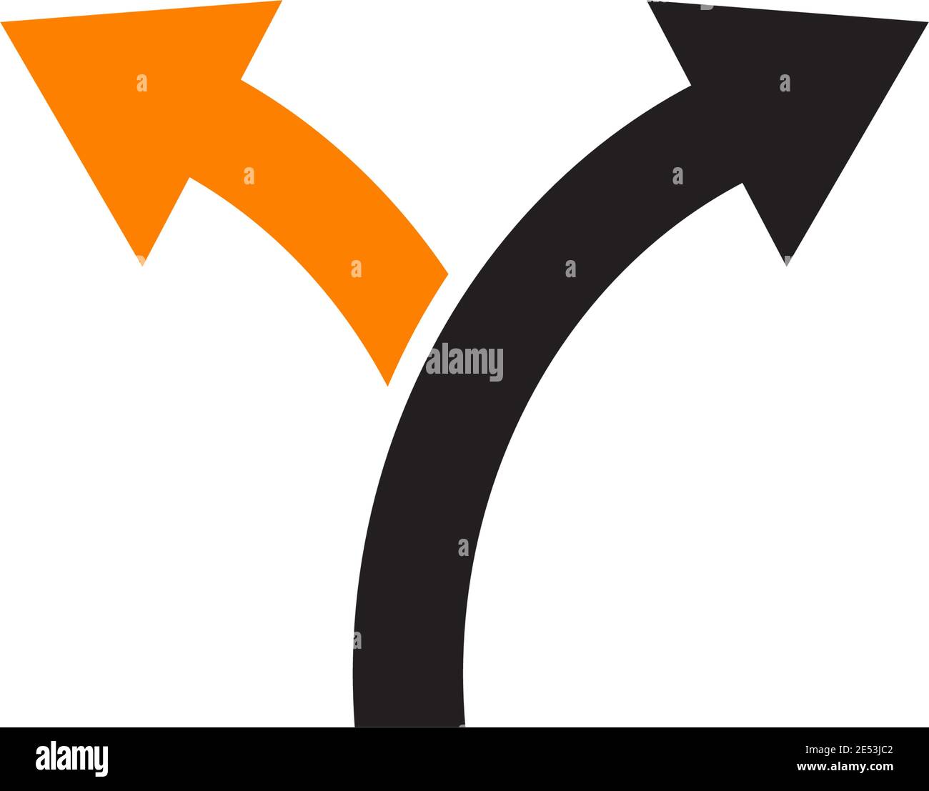 Pfeil Weg Pfad Symbol Logo Design Inspiration Vektor Vorlage Stock ...