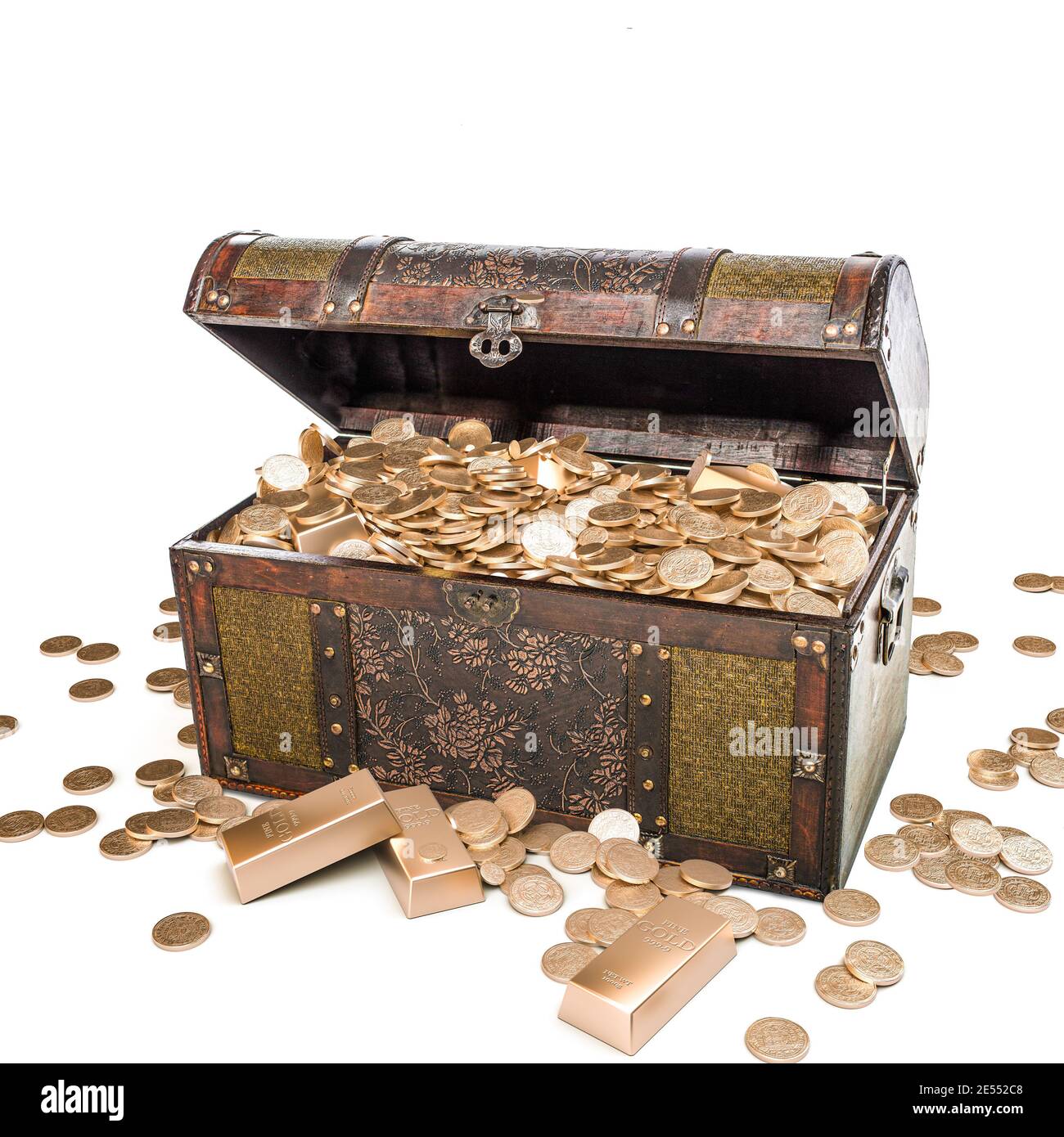 Offene truhe mit gold -Fotos und -Bildmaterial in hoher Auflösung – Alamy