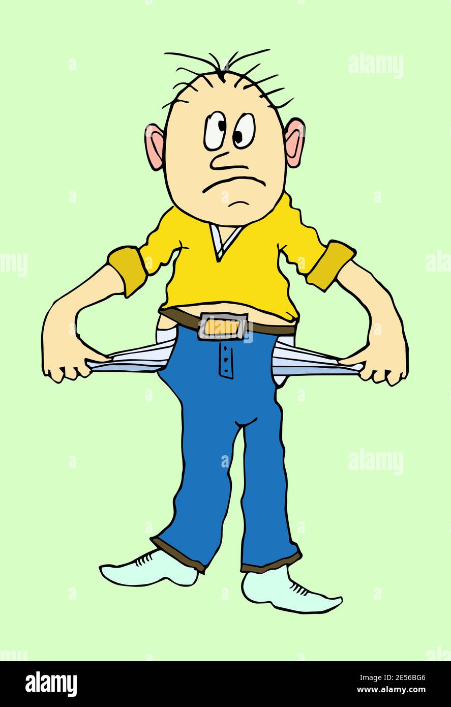 Cartoon Poor Man Stockfotos und -bilder Kaufen - Alamy