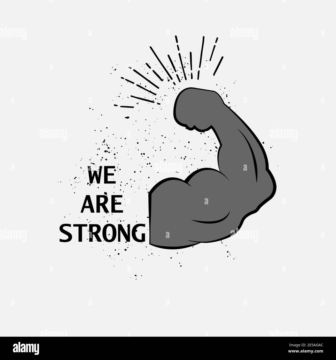 Wir sind starke Logo. Starke Ikone. Starke Arm-Symbol Stock ...