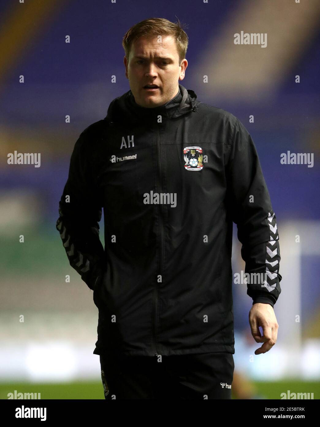 Coventry City-Chef der Sportwissenschaft Adam Hearn vor dem Beginn des ...