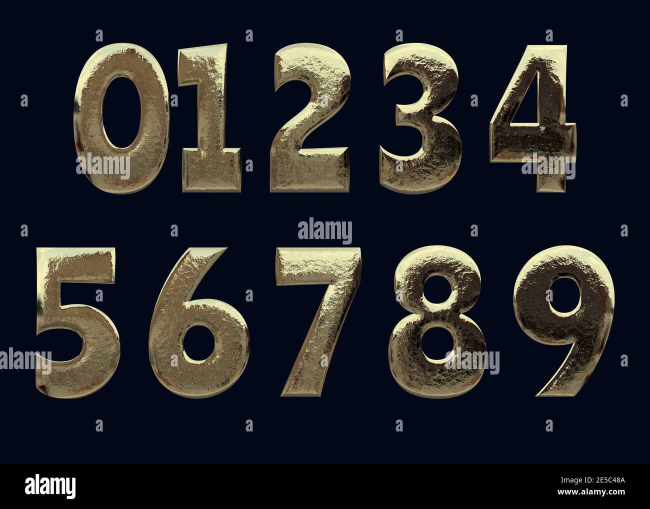 Grafik Der Zahlen 1 Bis 9 Stockfotos und -bilder Kaufen - Alamy