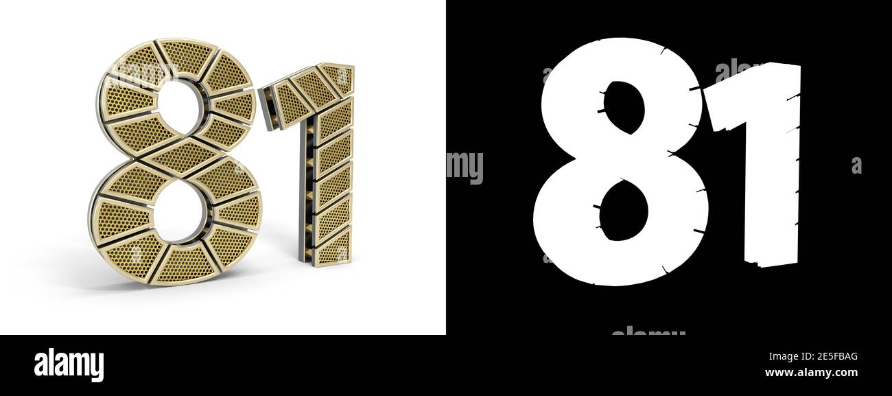 3d nummer 81 Stockfotos und -bilder Kaufen - Alamy