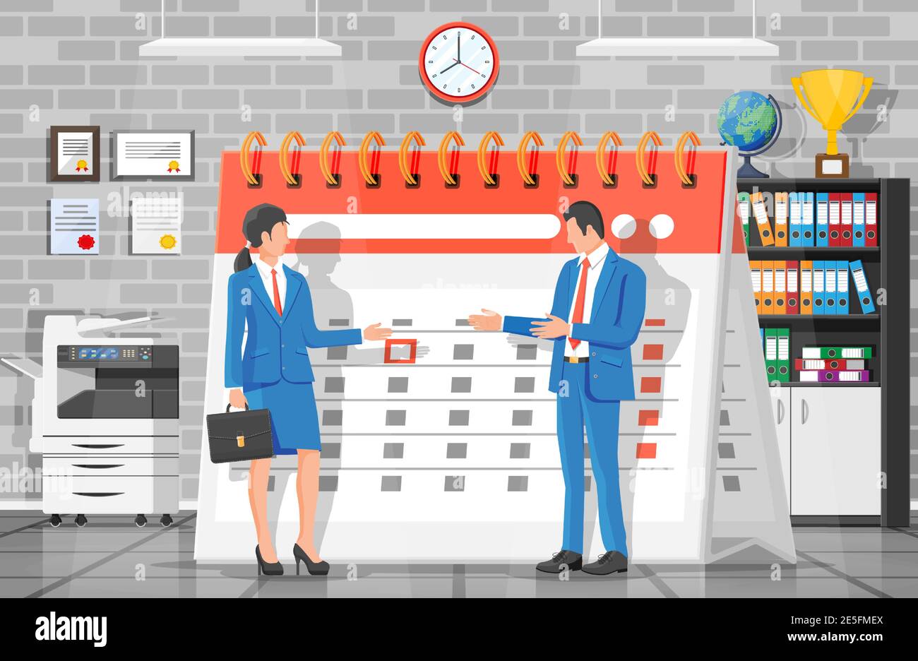 Termin ordner Stock-Vektorgrafiken kaufen - Alamy