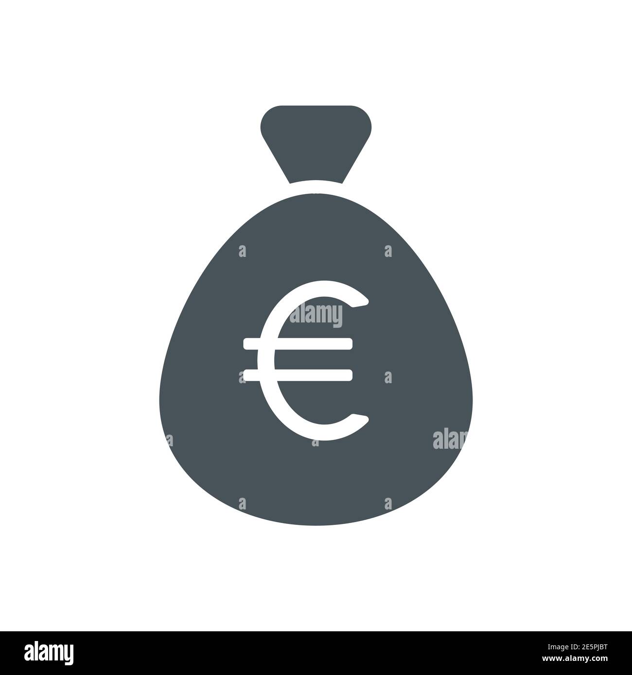Geldbeutel-Symbol. Euro-Symbol. Reichtum schwarze Silhouette Zeichen ...