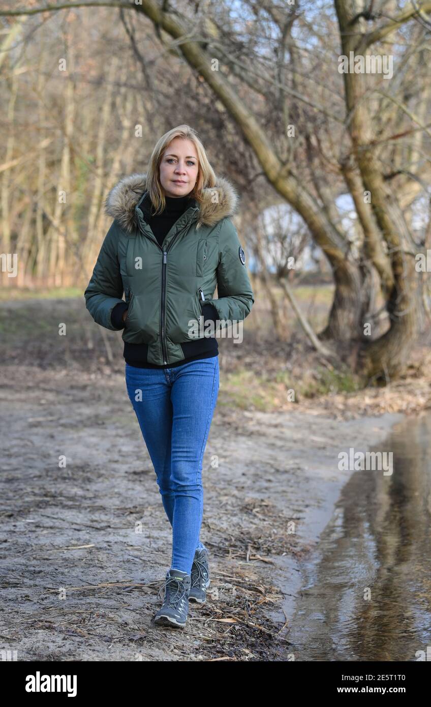 Berlin, Deutschland. Januar 2021. Schauspielerin Annika Ernst bei einem ...