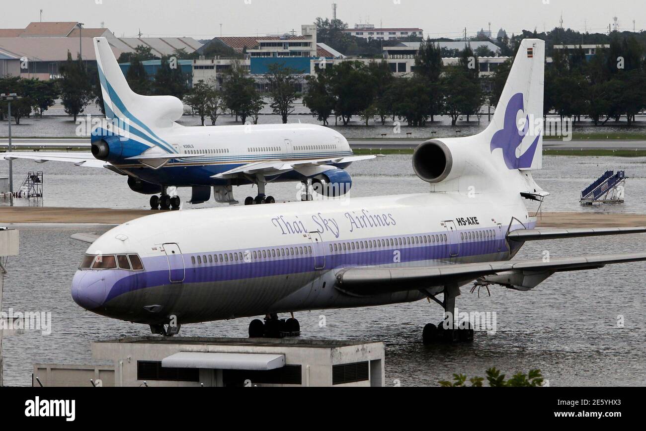 Ein Thai Sky Airlines Lockheed L-1011-385-1 TriStar 1 Flugzeug geparkte ...