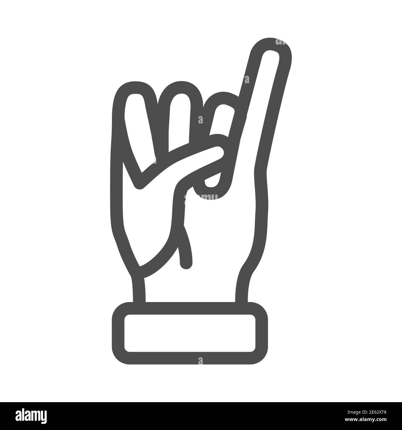 Kleiner finger hoch Stock-Vektorgrafiken kaufen - Alamy