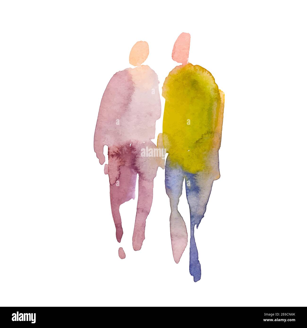 Aquarell vom kind gemalt Stock-Vektorgrafiken kaufen - Alamy