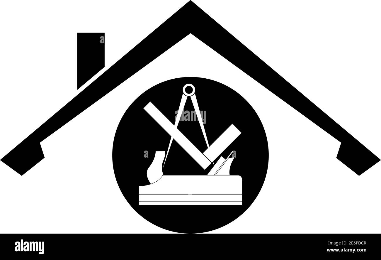 Dachdecker, Werkzeuge, Tischler Symbol, Tischler, Logo, Aufkleber ...