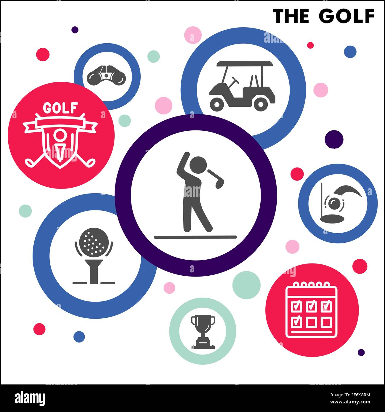 Moderne Golf Infografik Design Vorlage. Sport Infografik Visualisierung ...