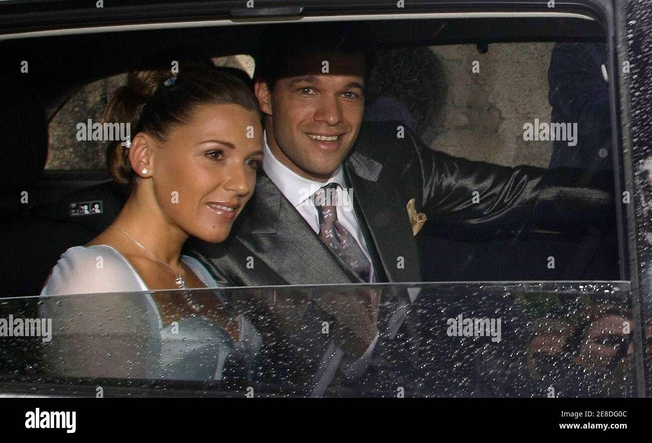 Michael Ballack Wife Simone Ballack Stockfotos und -bilder Kaufen - Alamy