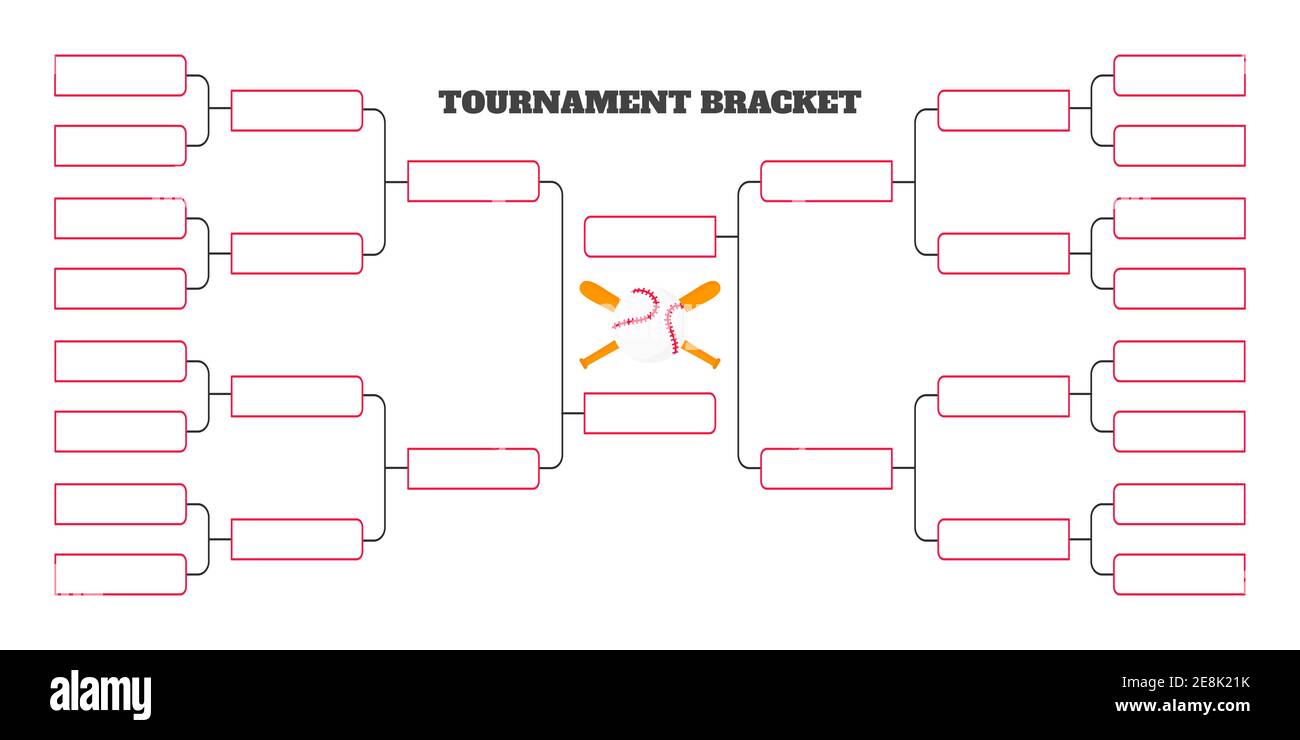 16 Team Turnier Bracket Meisterschaft Vorlage flachen Stil Design ...
