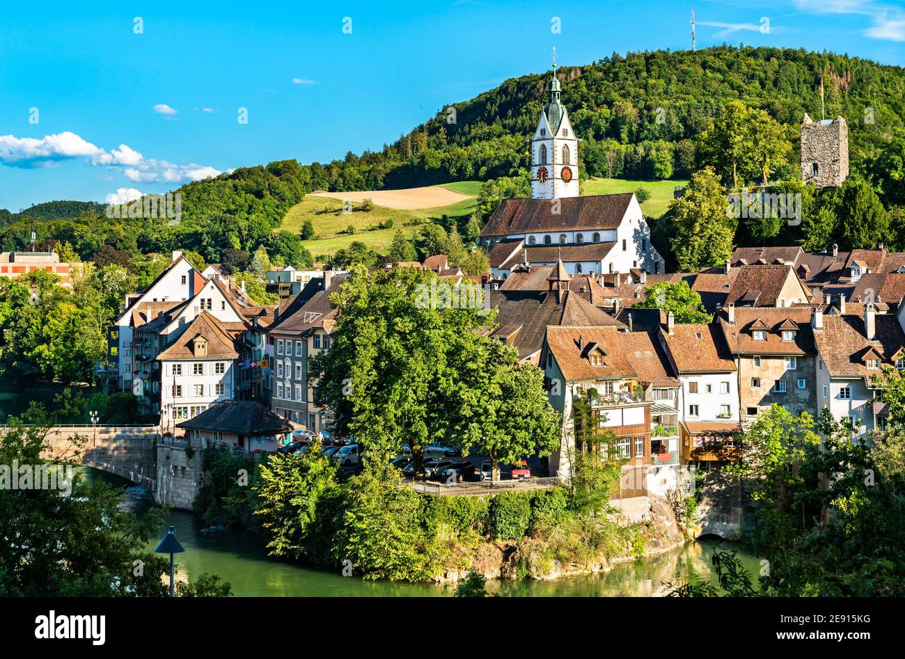 Laufenburg am Rhein in der Schweiz Stockfotografie - Alamy