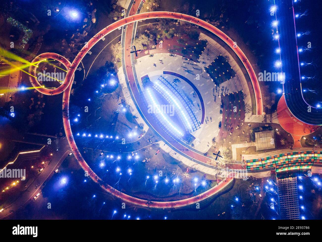 Der südliche Teil des Foshan Chancheng Mandarin Parks mit einer Fläche ...