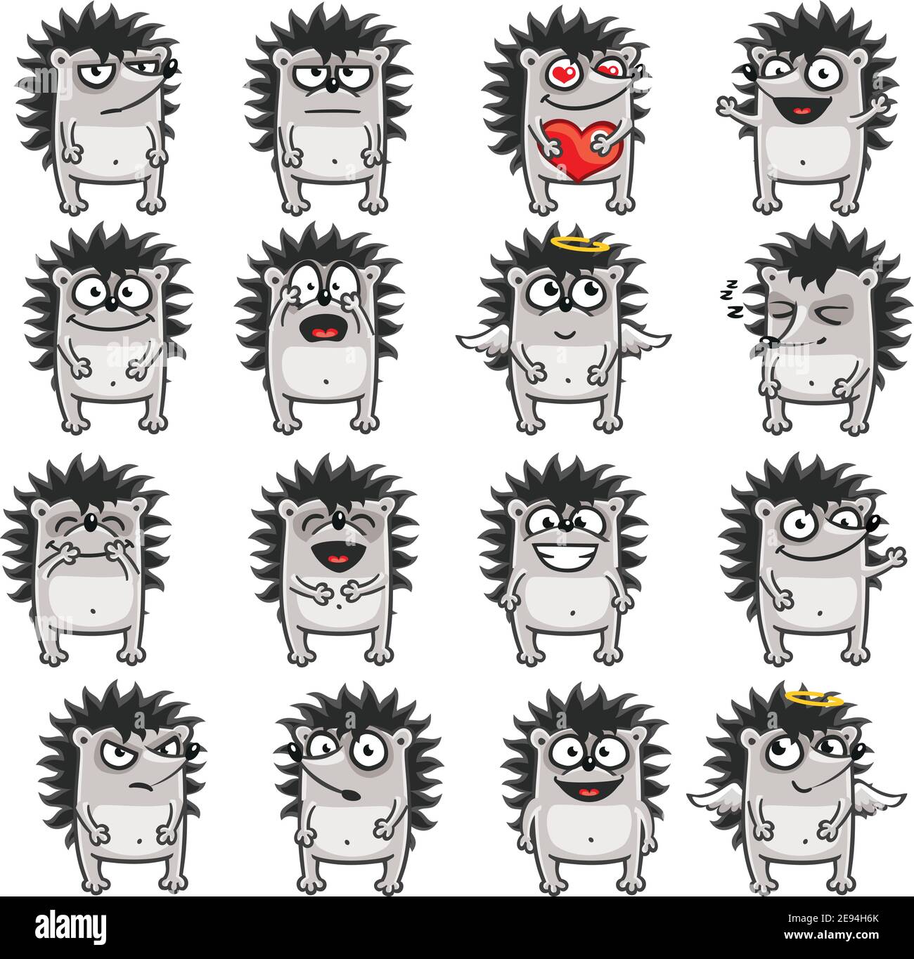 16 Smiley-Igel (1 Stock-Vektorgrafik - Alamy