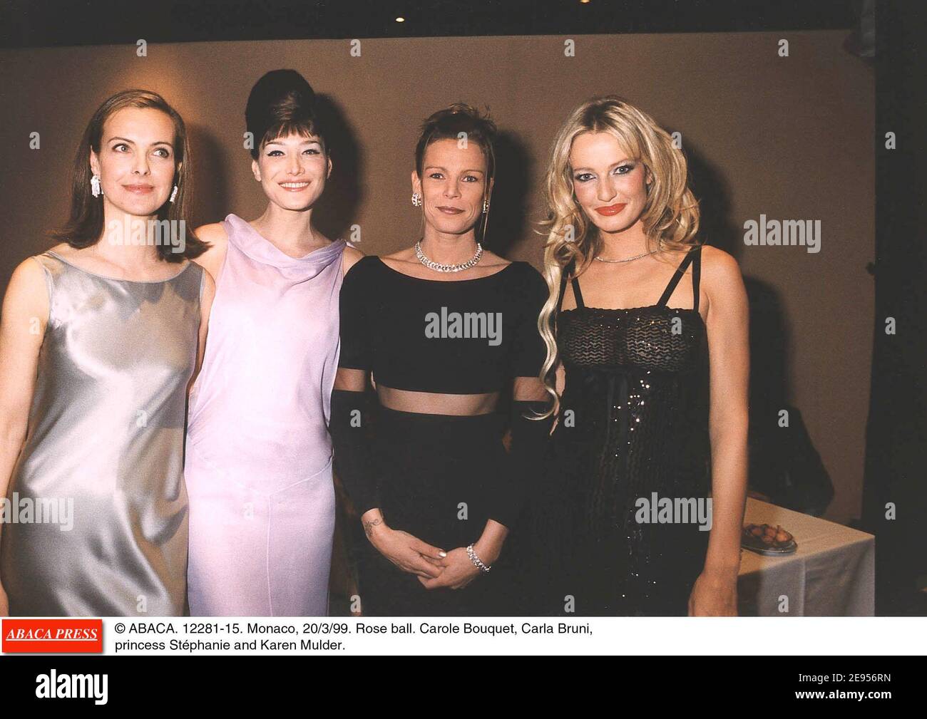 © ABACA. 12281-15. Monaco, 20/3/99. Rosenkugel. Carole Bouquet, Carla ...