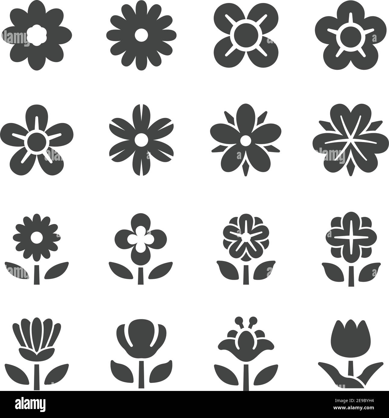 Blume symbol Stock-Vektorgrafiken kaufen - Alamy