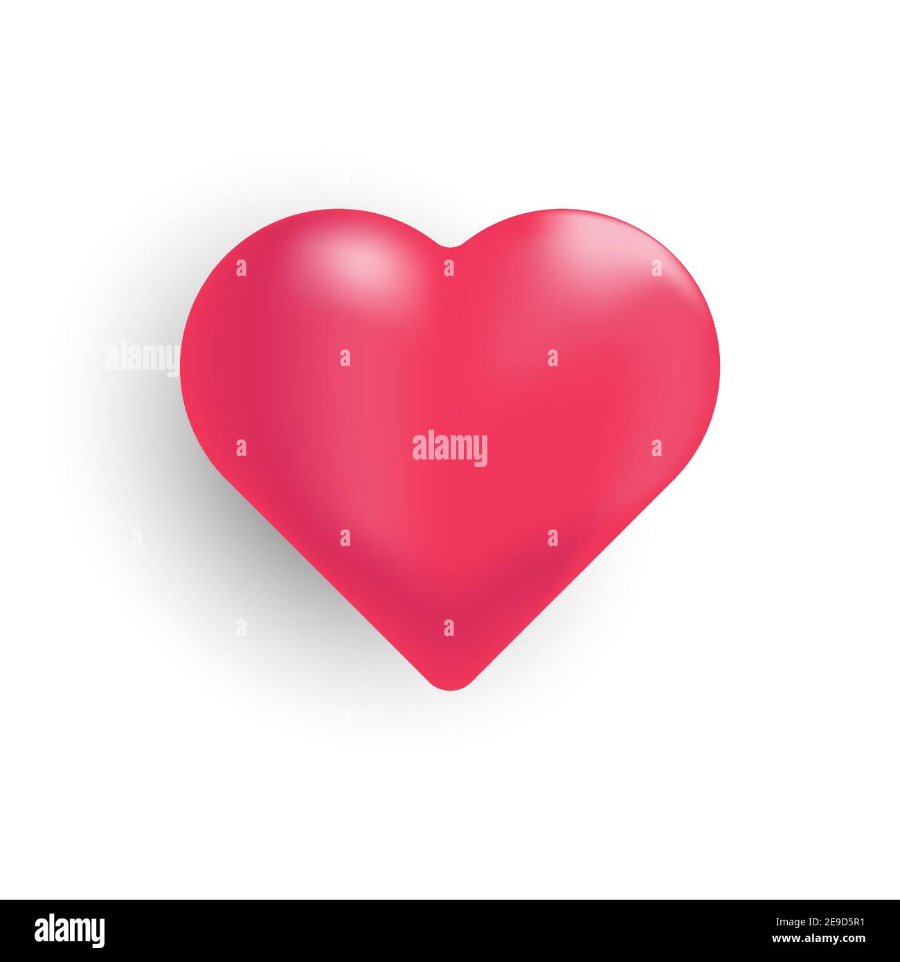 Herz Symbol, Logo, Symbol Vektor Illustration Vorlage. Realistische ...