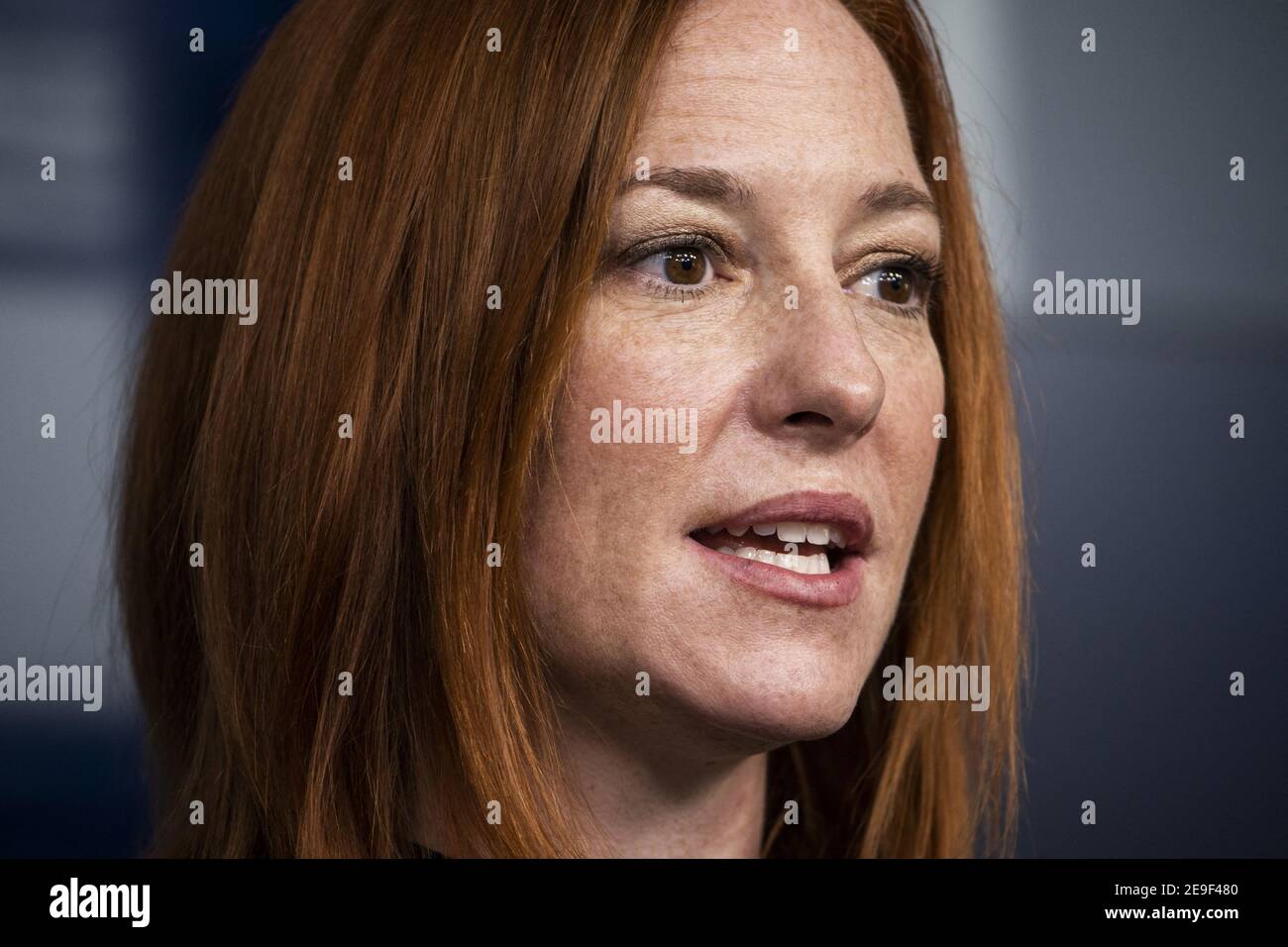 Jen Psaki Briefing Stockfotos und -bilder Kaufen - Alamy