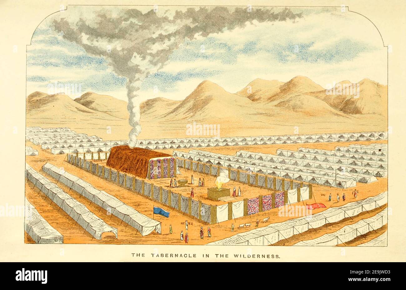 Das Tabernakel in der Wildnis aus dem Buch "das Tabernakel, das ...