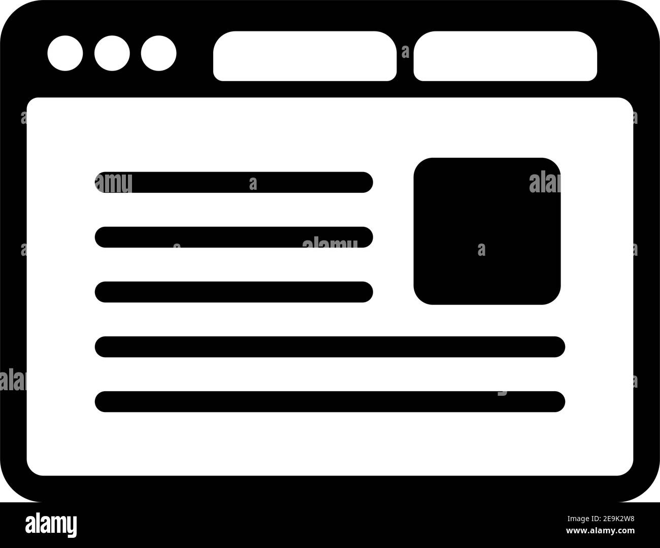 Allgemeine Internet Browser Vektor Symbol Illustration Stock allgemeine-internet-browser-vektor-symbol-illustration-stock