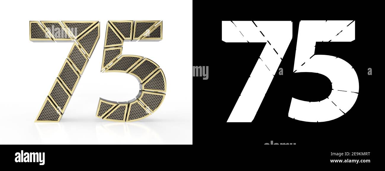 Happy Birthday Seventy Five 75 Stockfotos und -bilder Kaufen - Alamy