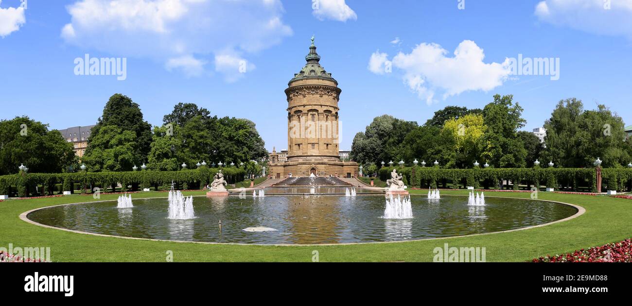 Wasserturm mannheim panorama -Fotos und -Bildmaterial in hoher Auflösung – Alamy