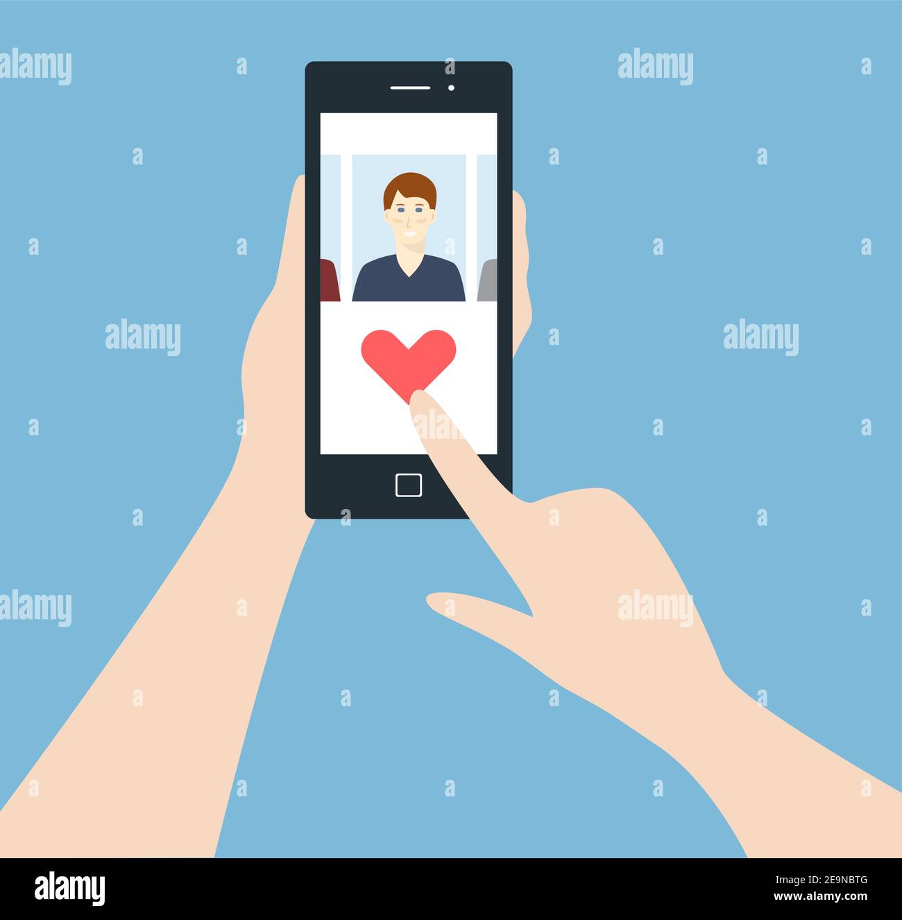 Internet dating illustration -Fotos und -Bildmaterial in hoher ...
