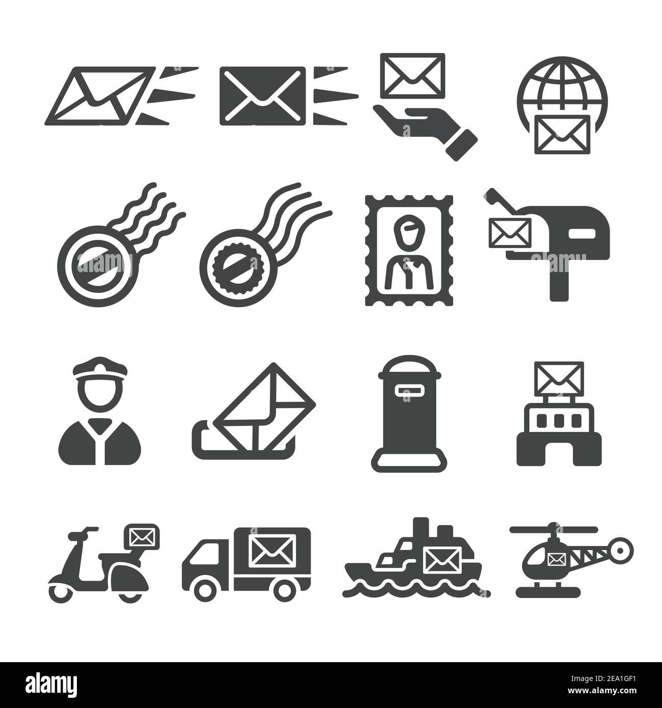 Postbote symbol vektor vektoren -Fotos und -Bildmaterial in hoher ...