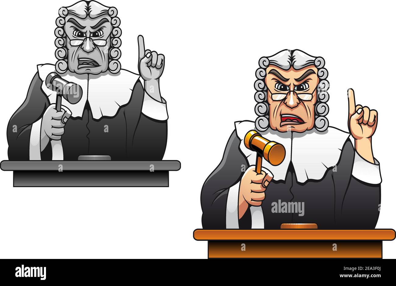 Judge court law cartoon -Fotos und -Bildmaterial in hoher Auflösung ...