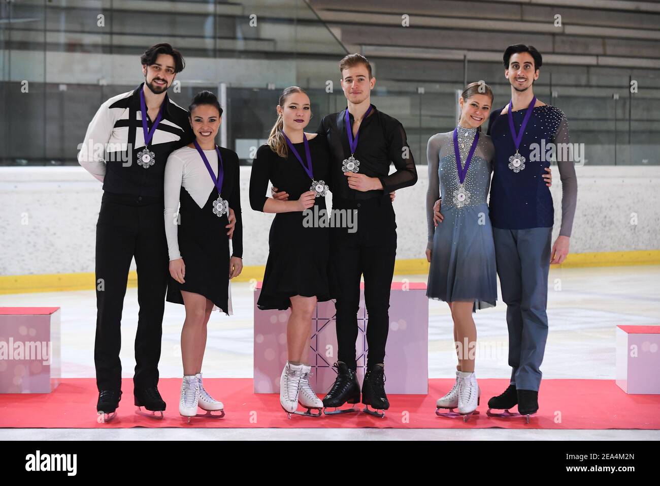 Neumarkt, Italien. 7th. Februar 2021. (L-R) Jennifer JANSE VAN RENSBURG ...