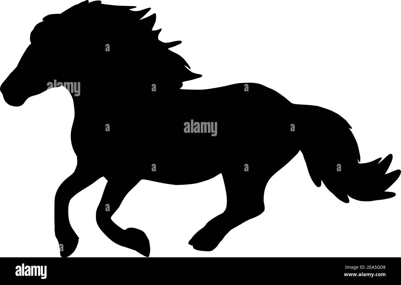 Equine silhouette -Fotos und -Bildmaterial in hoher Auflösung – Alamy