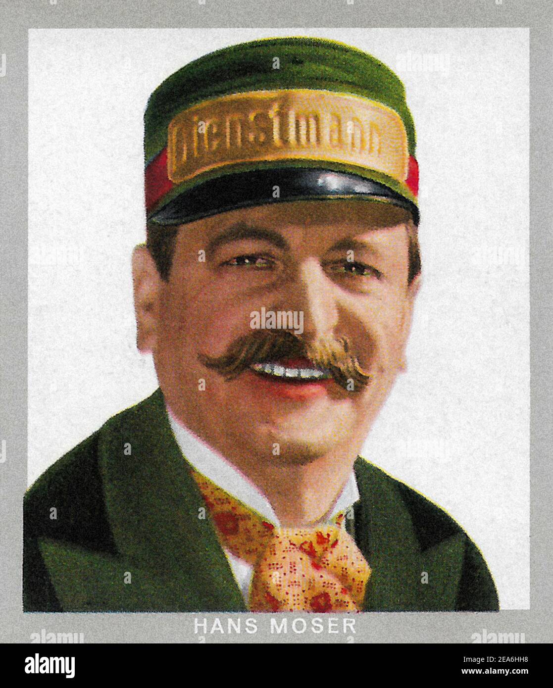 Vintage Portrait von Hans Moser. Hans Moser (1880 – 1964) war ein ...