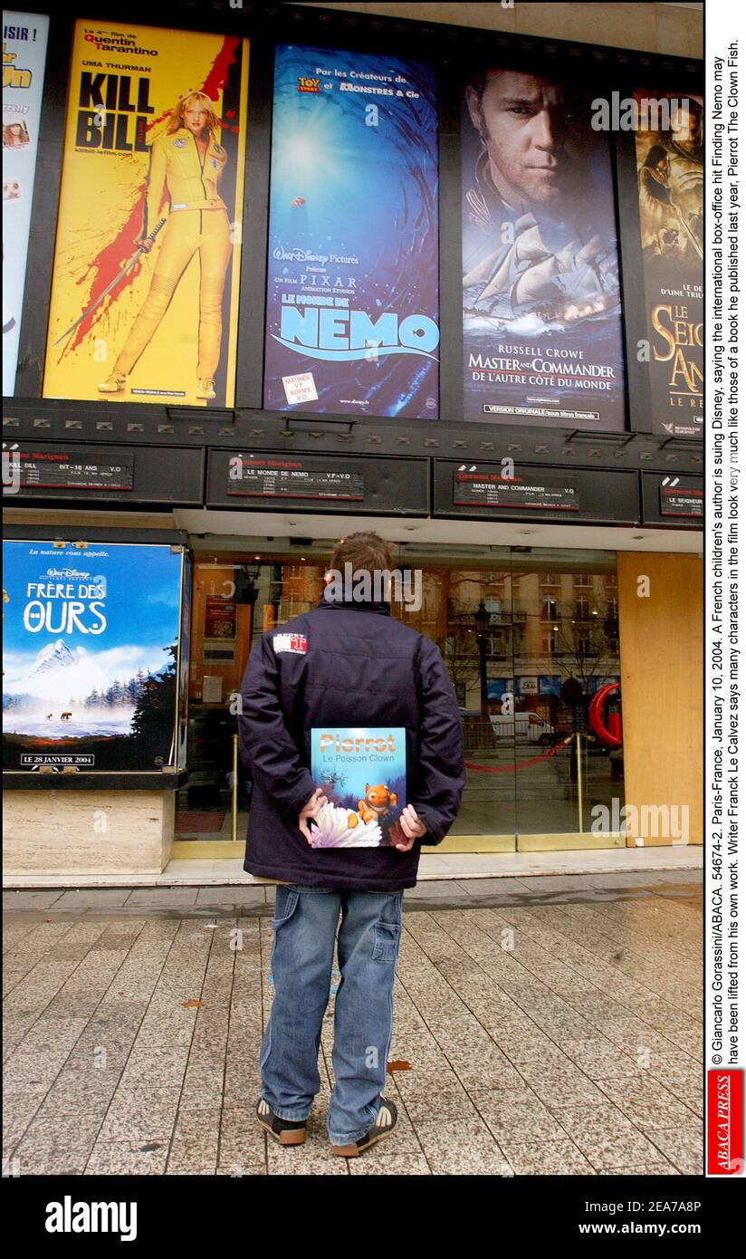 © Giancarlo Gorassini/ABACA. 54674-2. Paris-Frankreich, 10. Januar 2004 ...