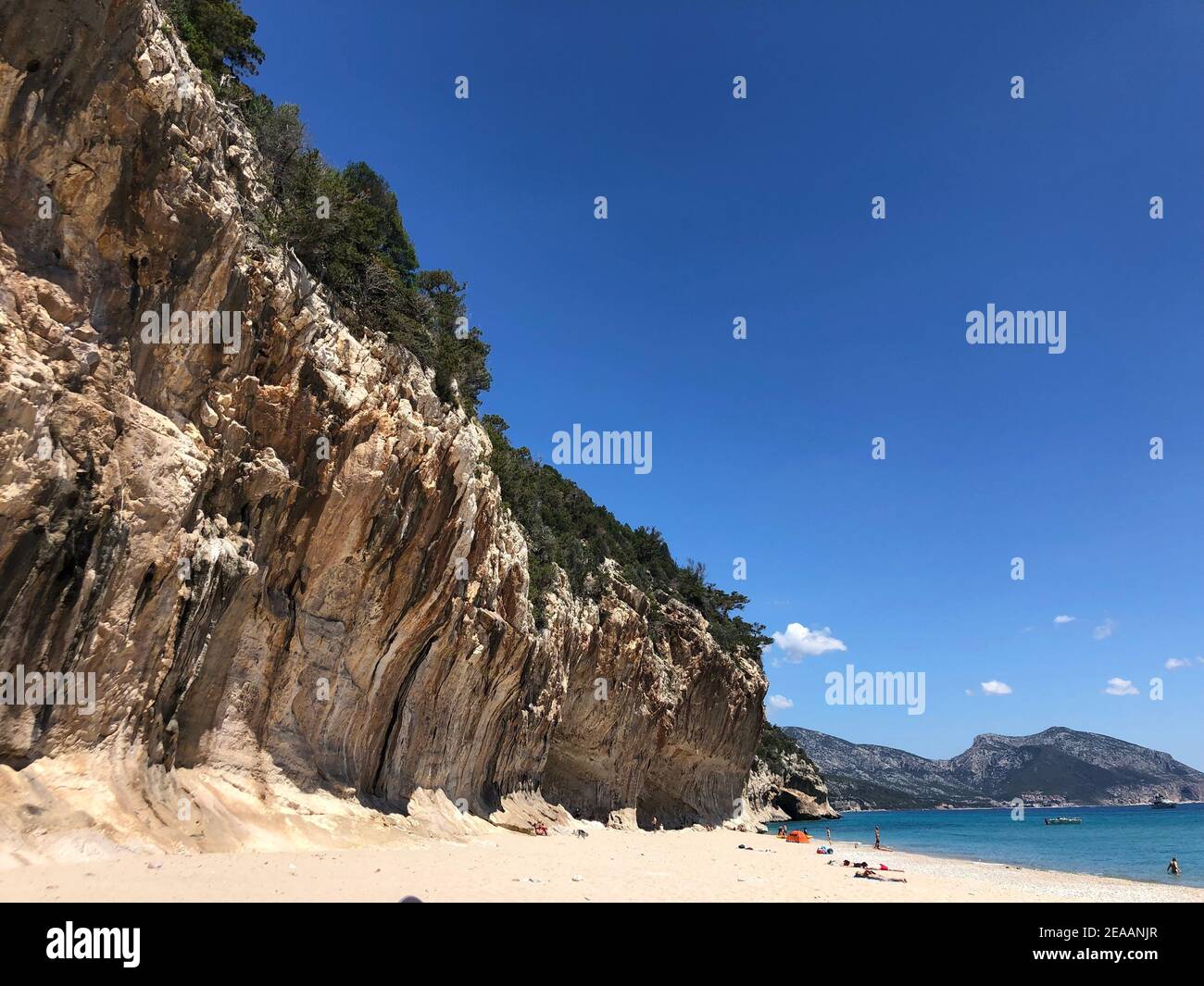 Cala Luna, Golf von Orosei, Meer, Bucht, Strand, Felsen, Sardinien ...