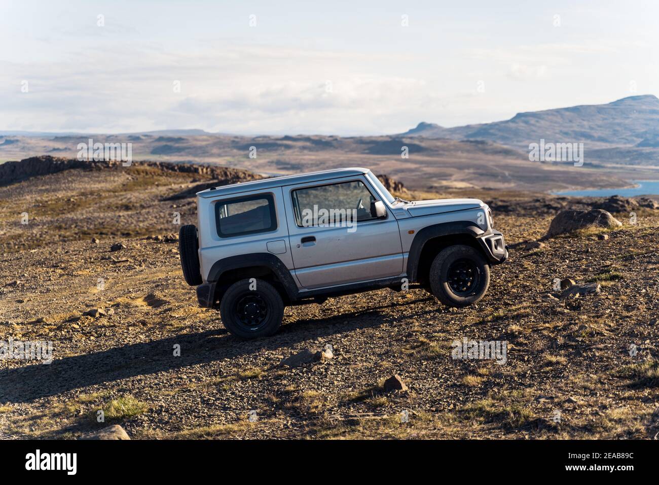 Island, Norðurland vestra, Suzuki, Jimny Stockfotografie - Alamy