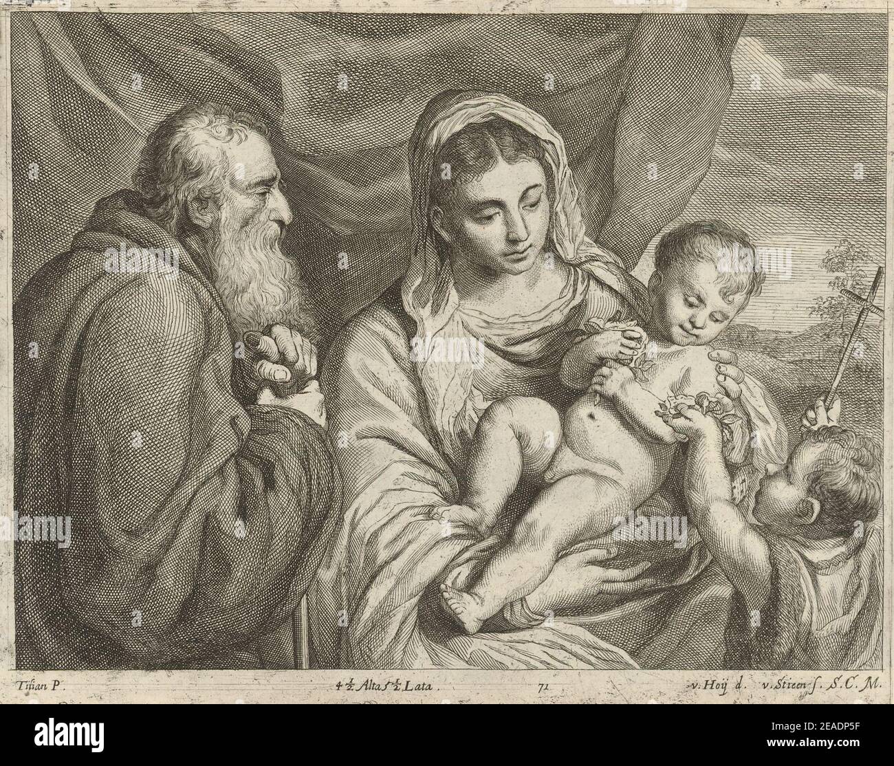 Nikolaus van Hoy und Franciscus van der Steen - die Madonna mit dem Kind mit dem heiligen ...