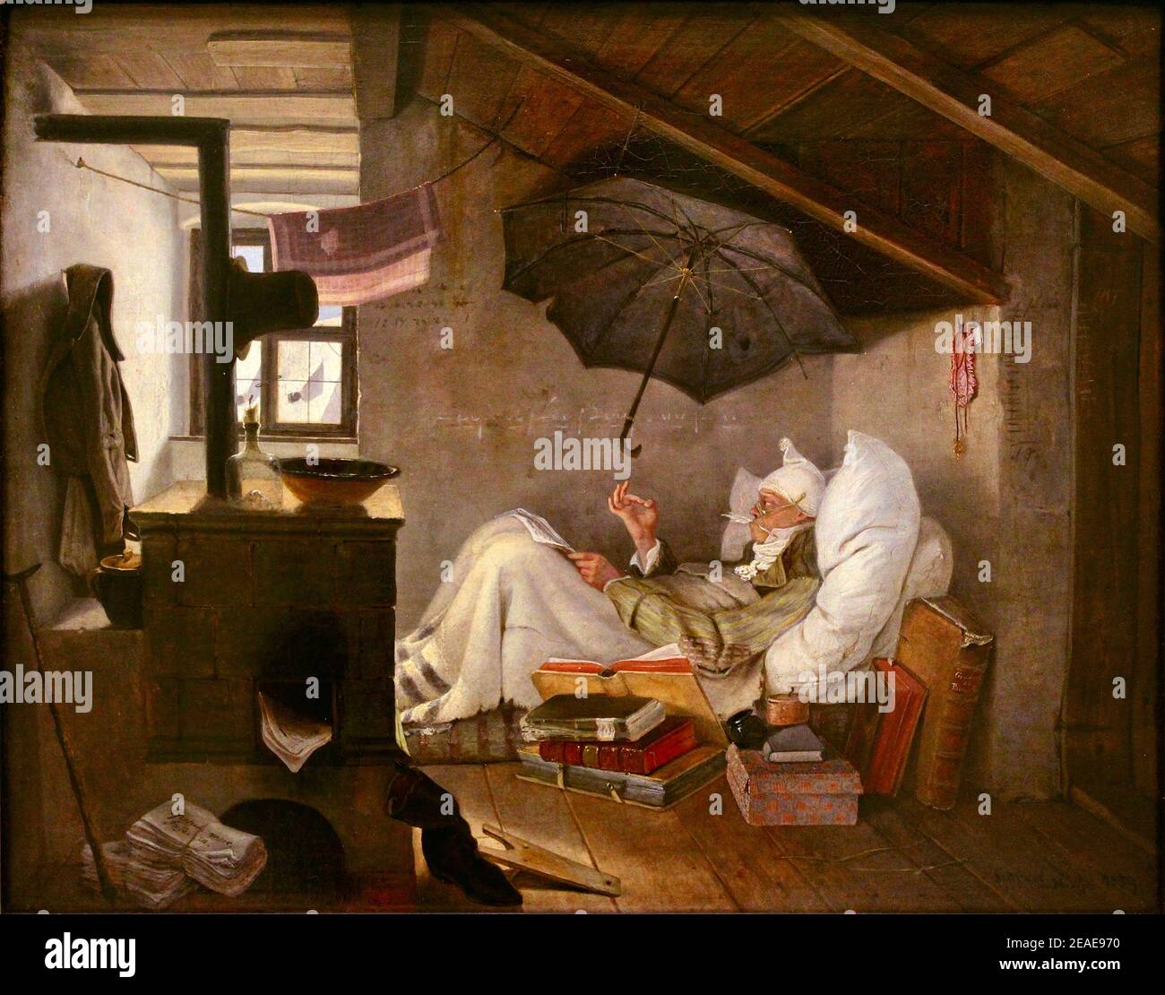 Carl Spitzweg - der arme Dichter oder der arme Dichter - 1839 ...